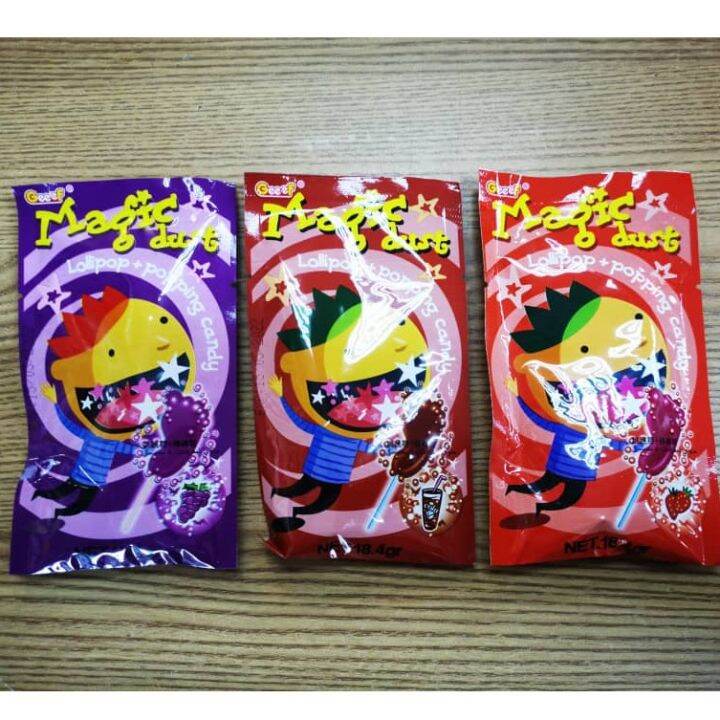 MAGIC DUST LOLLIPOP+POPPING CANDY ALL 18.4G x 5pkt | Lazada