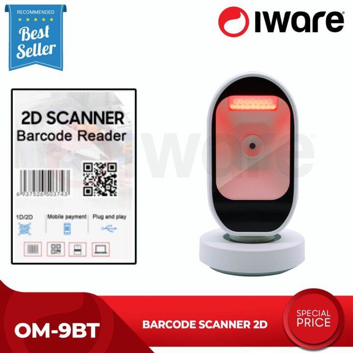 Iware Barcode Scanner Bluetooth 2D Iware 9BT Efaktur Omni Qr Codee ...