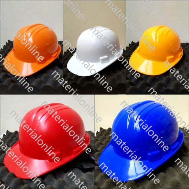 Topi HELM Tukang Proyek Kerja Bangunan Safety Helmet SNI Fastrack Putih ...