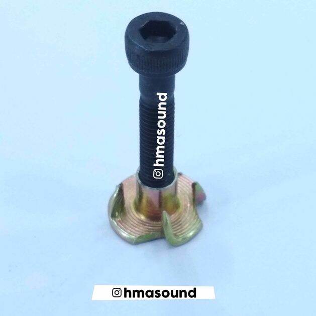 Mur Cakar T Nut + Baut L Hitam 5 x 30 | Lazada Indonesia