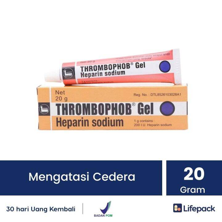 Thrombophob Gel 20 Gram - Obat Flebitis Penyempitan Pembuluh Darah ...