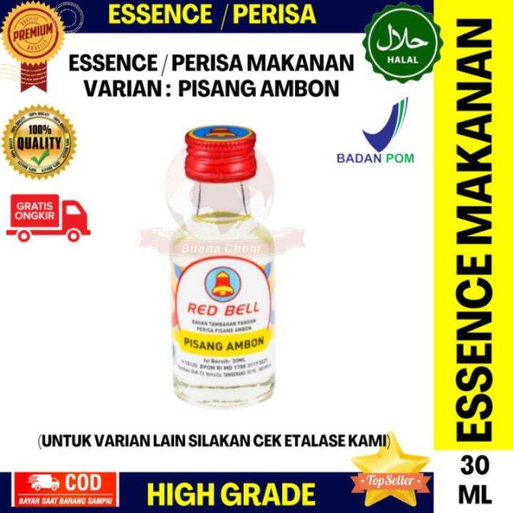 Perisa Makanan Pisang Ambon Red Bell 30ML HALAL/Pisang Ambon Essence ...