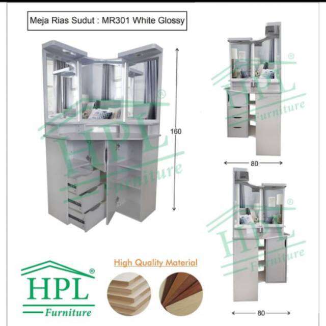 MEJA RIAS SUDUT hpl | Lazada Indonesia