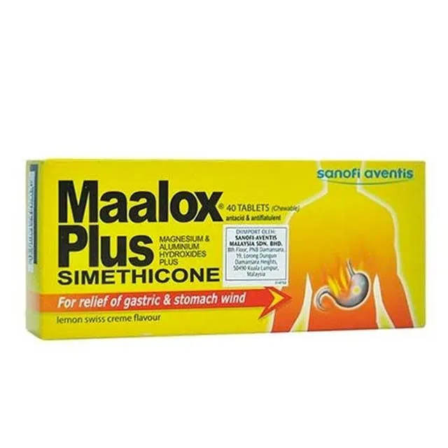 MAALOX PLUS CHEWABLE TABLET 10SX4 STRIP | Lazada