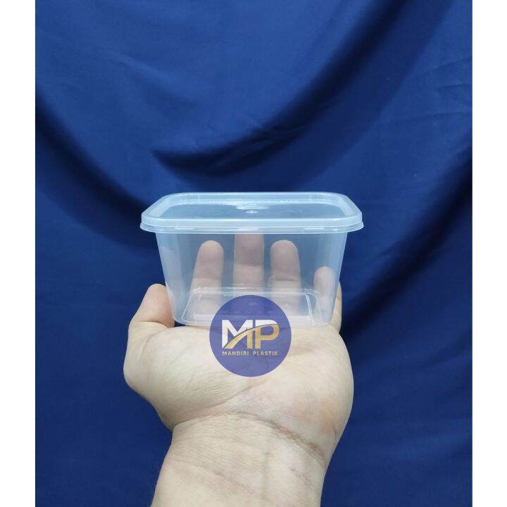 Thinwall Food Container Kotak 300ml / Cup Plastik Puding 300ml -25pcs | Lazada Indonesia