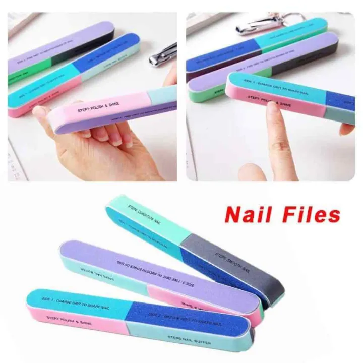 F4 Nail Buffer 7 Ways Sisi Kikir Kuku Manicure Pedicure Lazada