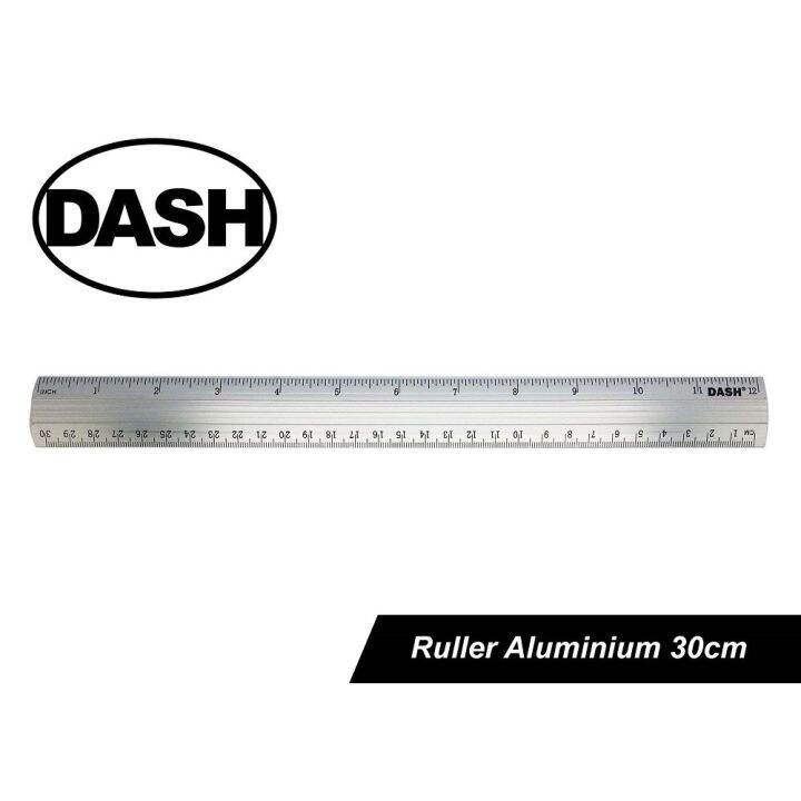 Dash Ruler 30 cm (Aluminium) / Penggaris Alumunium | Lazada Indonesia