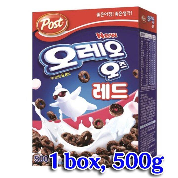New Flavors!!!! [Post] Oreo O's RED 1box = 500g Korea cereal ...