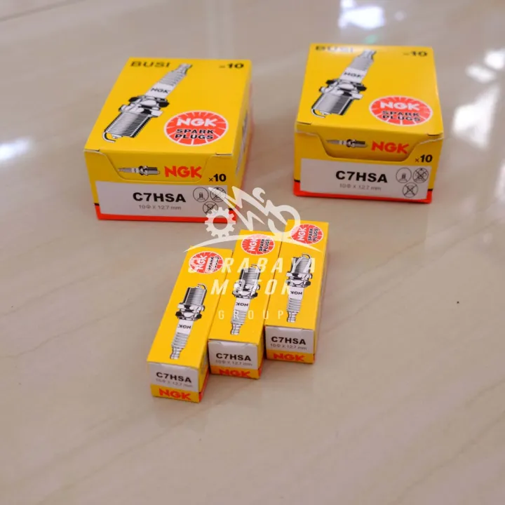 Busi Motor C7HSA Supra Grand Fit New Revo Legenda Mio Jupiter | Lazada ...