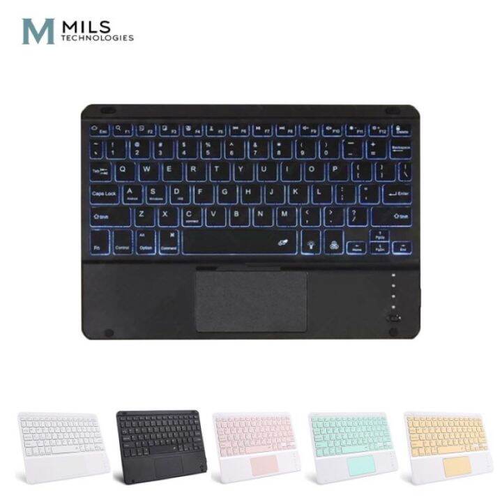 Mils Technologies Bluetooth RGB TouchPad / TrackPad Keyboard for iPad ...