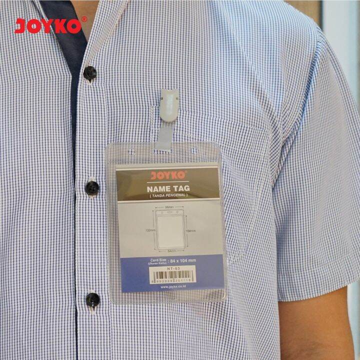 JOYKO NAME TAG 84X104MM / TANDA PENGENAL JOYKO NT-63 | Lazada Indonesia