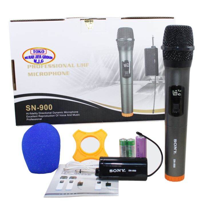 Mic Wireless Sony SN-900 Microphone Werles / Mikrofone Tanpa Kabel Mik Karaoke | Lazada Indonesia
