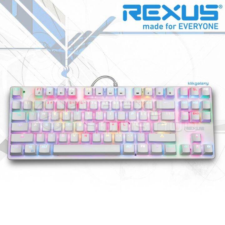 Rexus LEGIONARE MX9 White TKL Mechanical Gaming Keyboard - Blue Switch ...