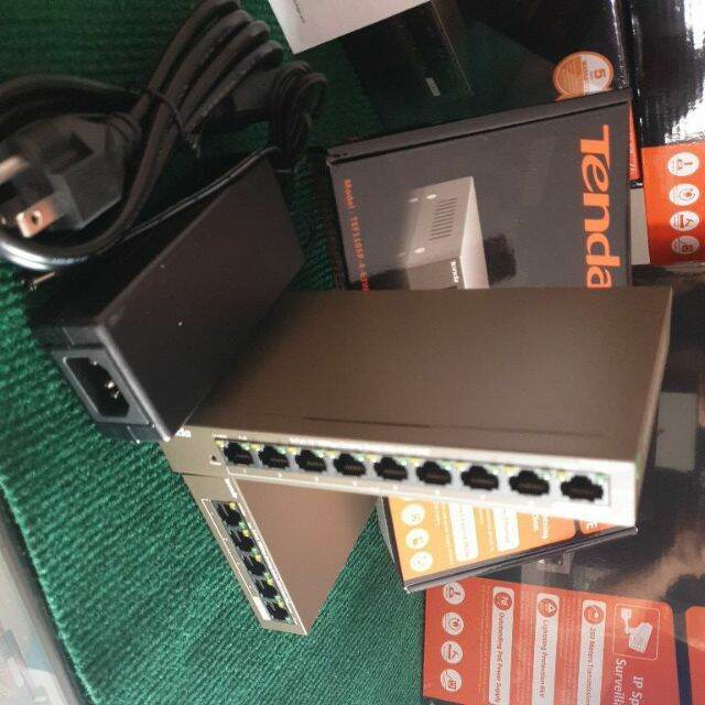 Switch Hub POE 8 port +1port uplink ใช้สำหรับเชื่อมต่อระบบโครงข่าย ...