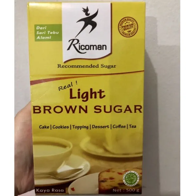 500 GR Light Brown Sugar Ricoman 500 GR / Brown Sugar / Ricoman ...