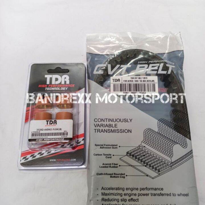 Paket Vbelt Super Kevlar TDR+Roller TDR For Aerox 155-Lexi-All New Nmax ...