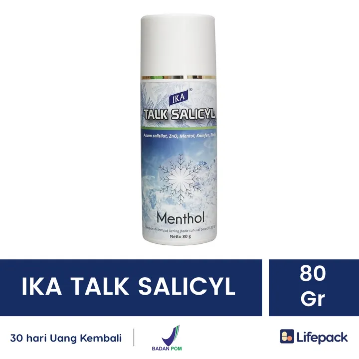 IKA TALK SALICYL MENTHOL - 80 Gr - BEDAK TABUR UNTUK GATAL | Lazada ...