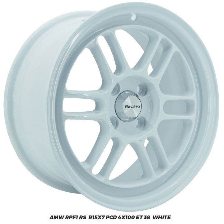 Velg Mobil Enkei RPF1 Ring 15 Pcd 4x100 ET 38 White ( Brio, Agya, City ...