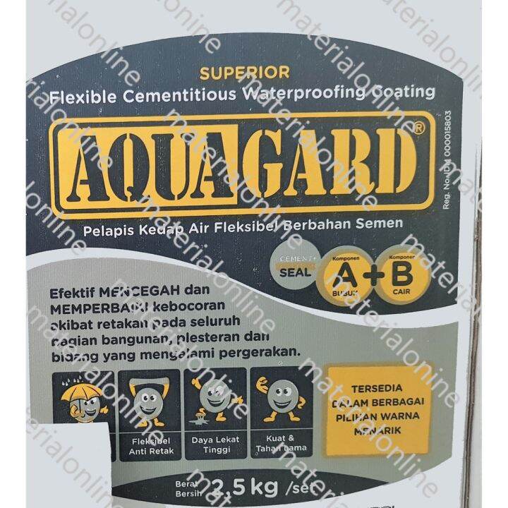 Aquagard 2 Komponen 2Komponen Semen Kedap Air Waterproofing Aquaproof | Lazada Indonesia