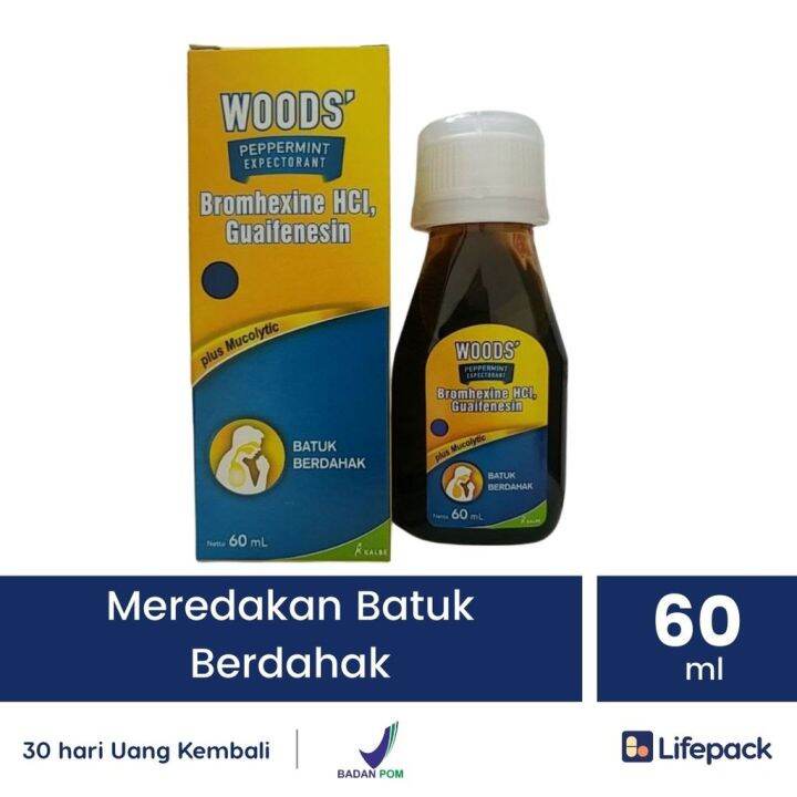 Woods Expectorant Sirup 60 ML - Obat Batuk Berdahak / Bronkhitis ...