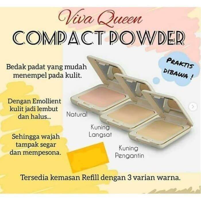 VIVA Queen Compact Powder Full Size / Bedak Padat Ewa | Lazada Indonesia