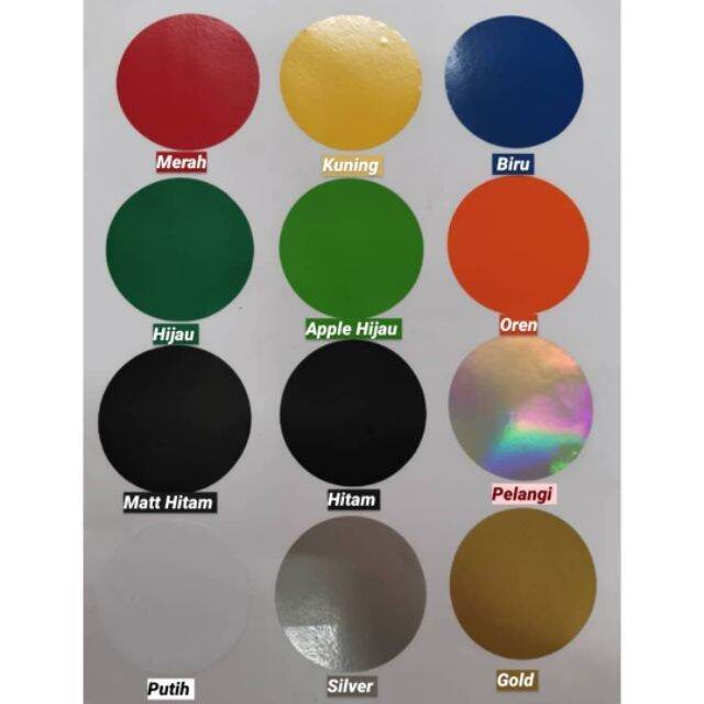 STICKER KOSONG (BOLEH DIY SENDIRI) | Lazada