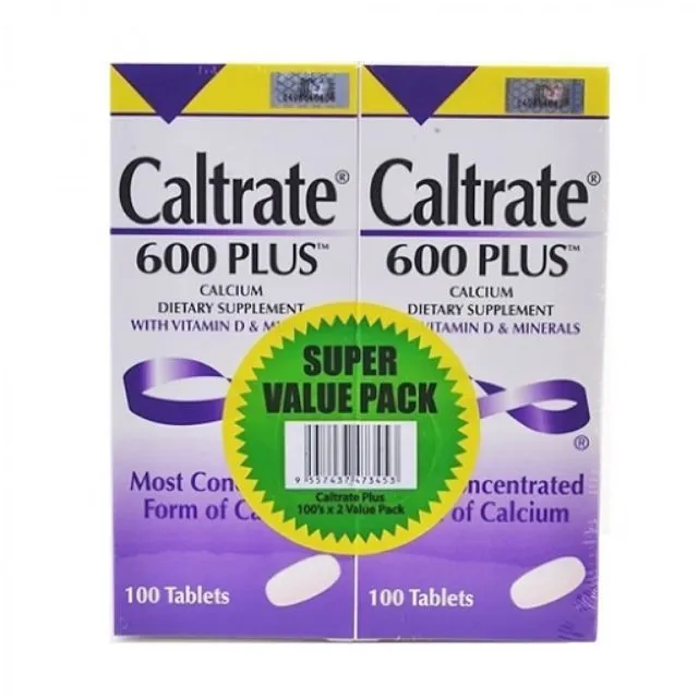 Caltrate 600 Plus TP (100 tablets x 2) | Lazada