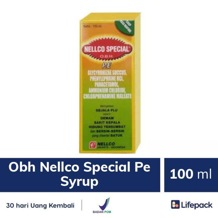 OBH Nellco Special PE Sirup - 100 ml - Obat Flu & Batuk - LIFEPACK ...
