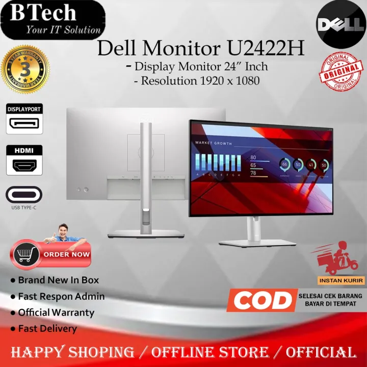 Dell UltraSharp 24 Monitor – U2422H | Lazada Indonesia
