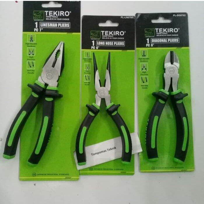 Tang Tekiro Set 3 pcs Tang Potong Tekiro Tang Kombinasi Tekiro Tang Lancip Tekiro Original ...