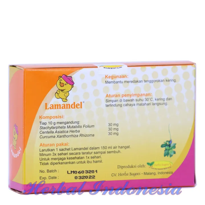 Lamandel Obat Amandel Kemasan Kotak / Sachet | Lazada Indonesia