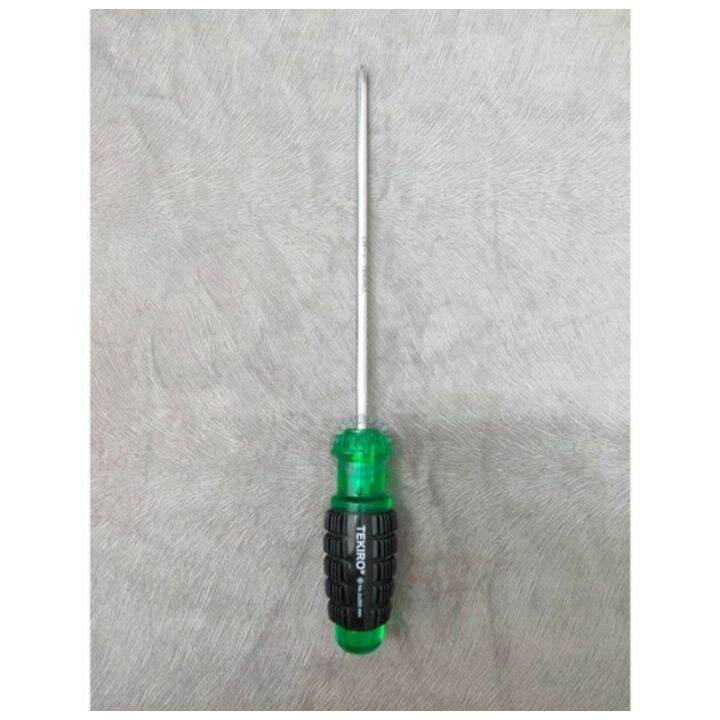TEKIRO obeng plus (+) ukuran ph2 x 200 mm gagang karet hijau | Lazada ...