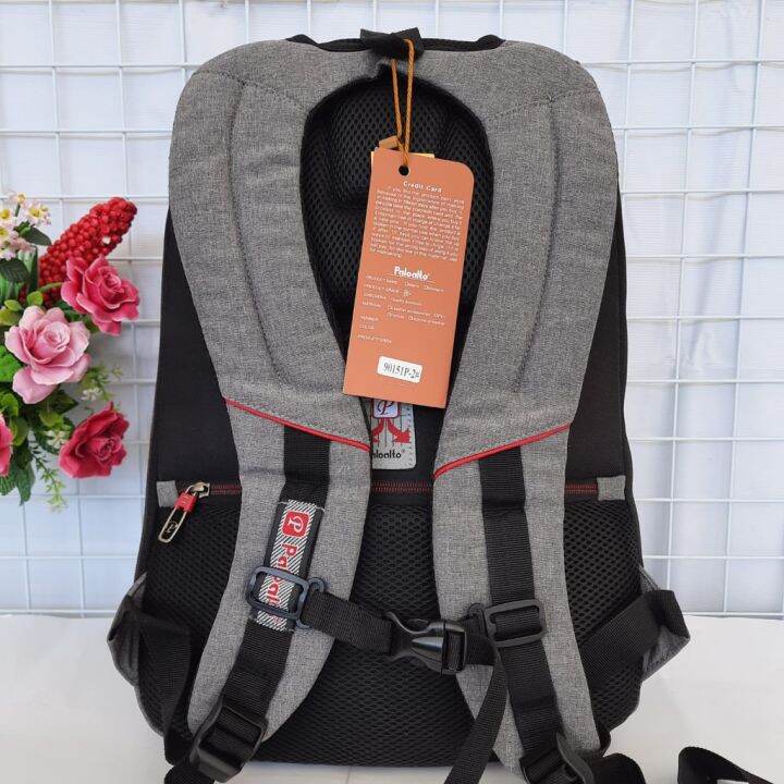 TAS PALO ALTO Backpack SuperTas Ransel Laptop dengan Raincover Trend ...