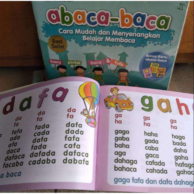 Buku belajar membaca untuk anak TK PAUD/Kubaca Abaca baca abacaga ...