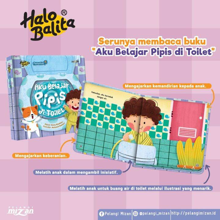 HALO BALITA : AKU BELAJAR PIPIS DI TOILET | Lazada Indonesia