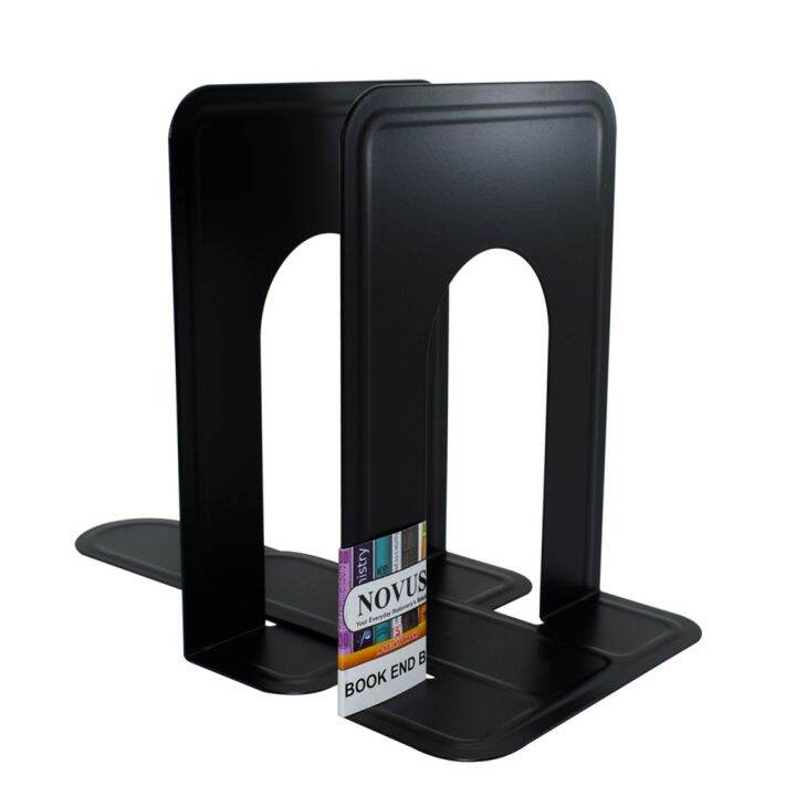 Novus Book End (BE-06) Sandaran Buku besi / Pembatas Buku Besi | Lazada ...