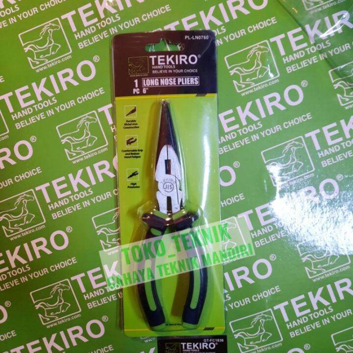 Tang lancip 6 inch / tang cucut merk TEKIRO | Lazada Indonesia