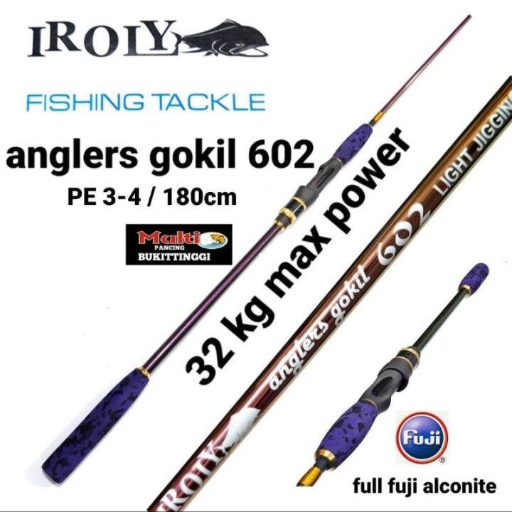 joran jigging iroly anglers gokil 602 / 180 cm | Lazada Indonesia