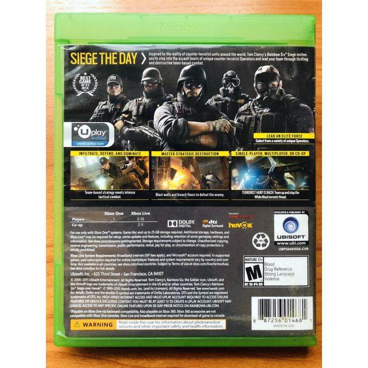 Tom Clancy's Rainbow Six Siege Xbox one Eng | Lazada.co.th