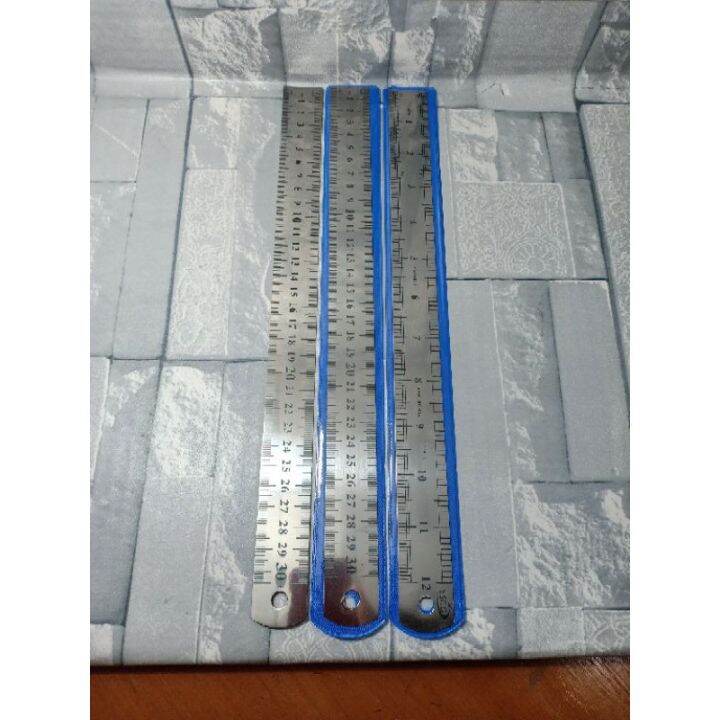 Penggaris Besi Panjang 30 cm Combo inch | Lazada Indonesia