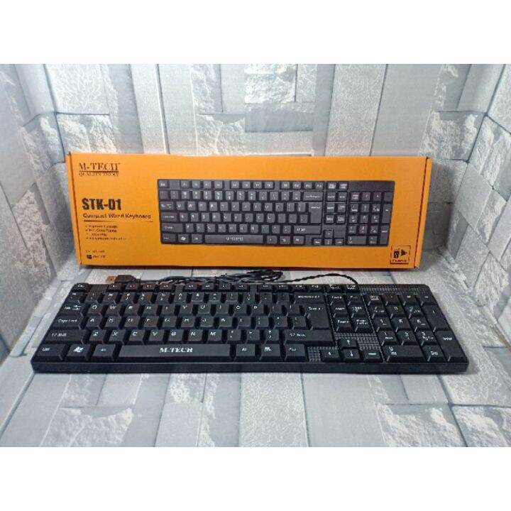 keyboard Standar M-Tech STK-01 USB Kabel Black | Lazada Indonesia