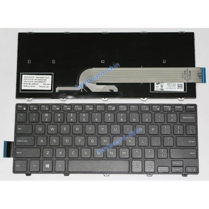 ORIGINAL Keyboard Dell Inspiron 14-3000 14-3441 14-3442 14-5442 Black ...