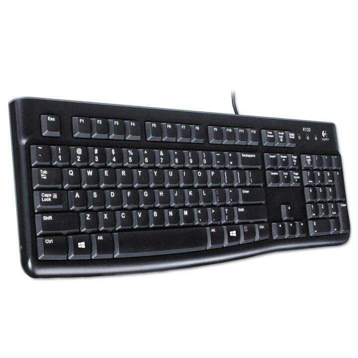 Keyboard logitech wired usb 2.0 standard classic membrane silent K120 K ...