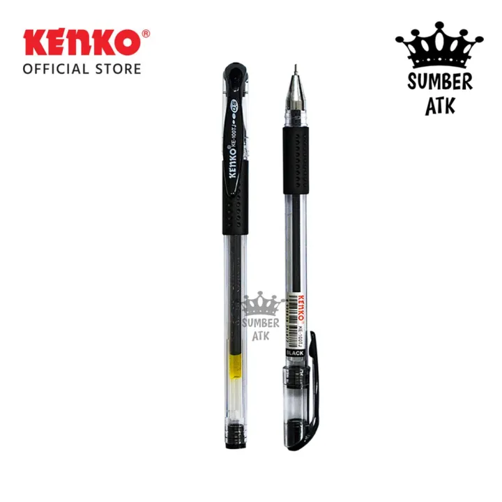 Gel Pen KE-100 TJ Tinta Hitam / Pena Pulpen KENKO - 1 PCS | Lazada Indonesia