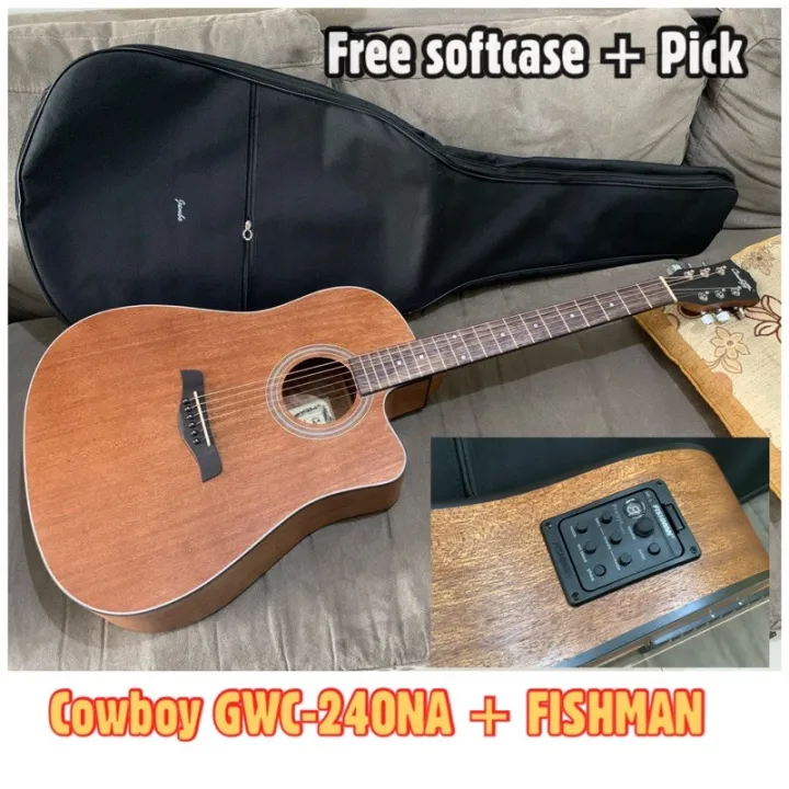 Gitar Akustik Cowboy GWC-240NS original + Preamp FISHMAN | Lazada Indonesia