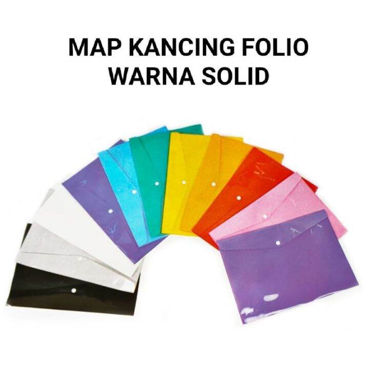 Map Kancing Map Plastik Folio Warna SOLID R&R | Lazada Indonesia