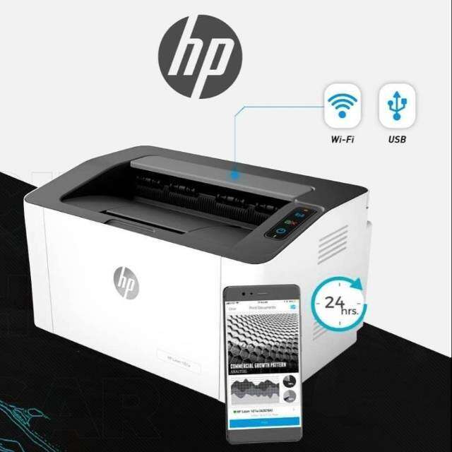Printer HP Laserjet 107w Cetak Hitam Putih dari Smartphone pakai ...