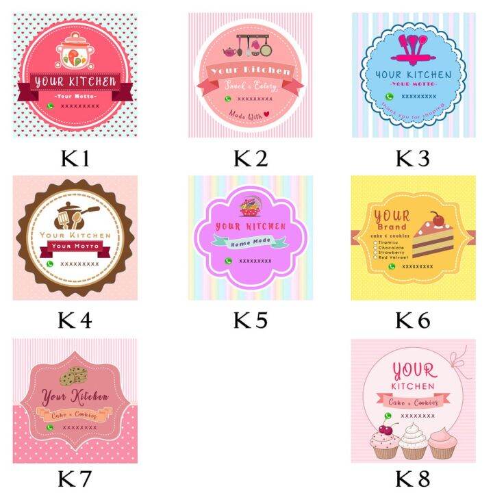 STIKER LABEL KOTAK / PERSEGI MINUMAN MAKANAN - PRODUK KEMASAN MURAH ...