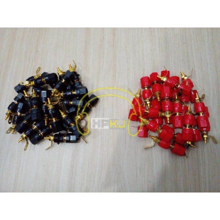 Binding Post Gold Merah / Hitam Harga Per Set | Lazada Indonesia