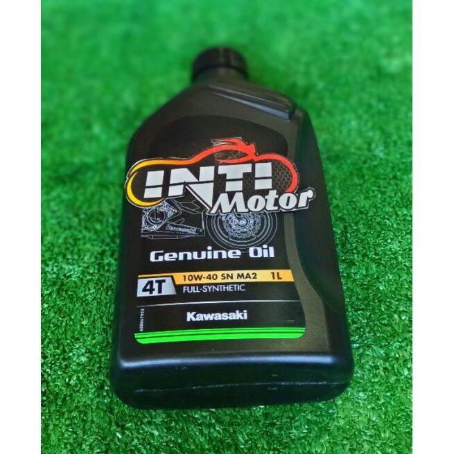 Oli Kawasaki 4T Hitam 1 Liter ORIGINAL ASLI Full Syntetic 10W-40 SN MA2 ...
